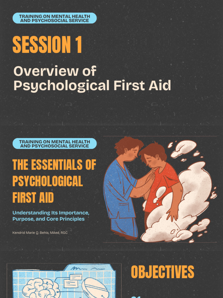 Session 1 Overview of Psychological First Aid | PDF | Mental Health ...
