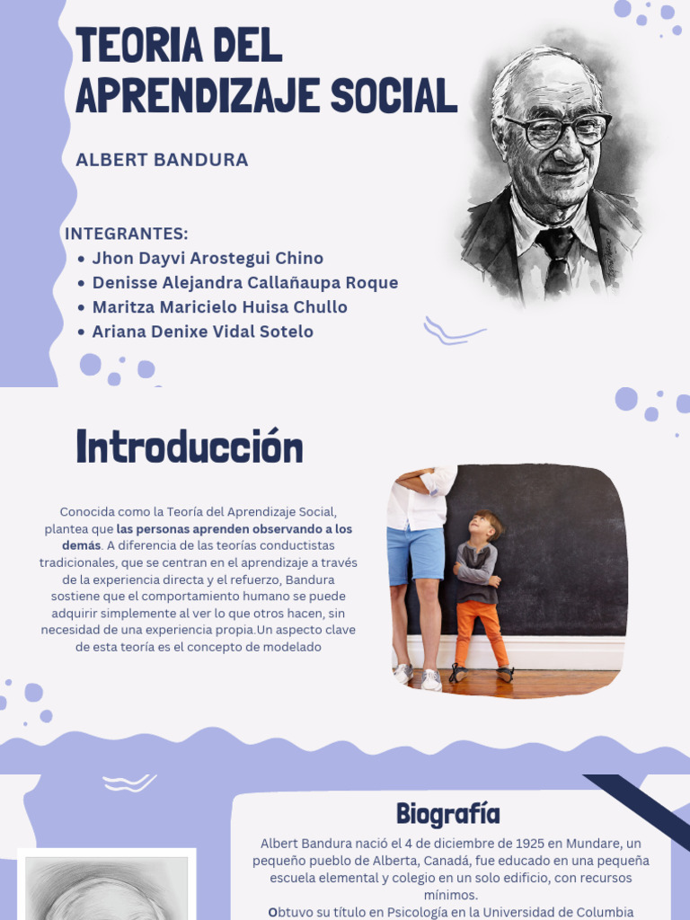 Teoria Del Aprendizaje Social | PDF | Aprendizaje | Comportamiento