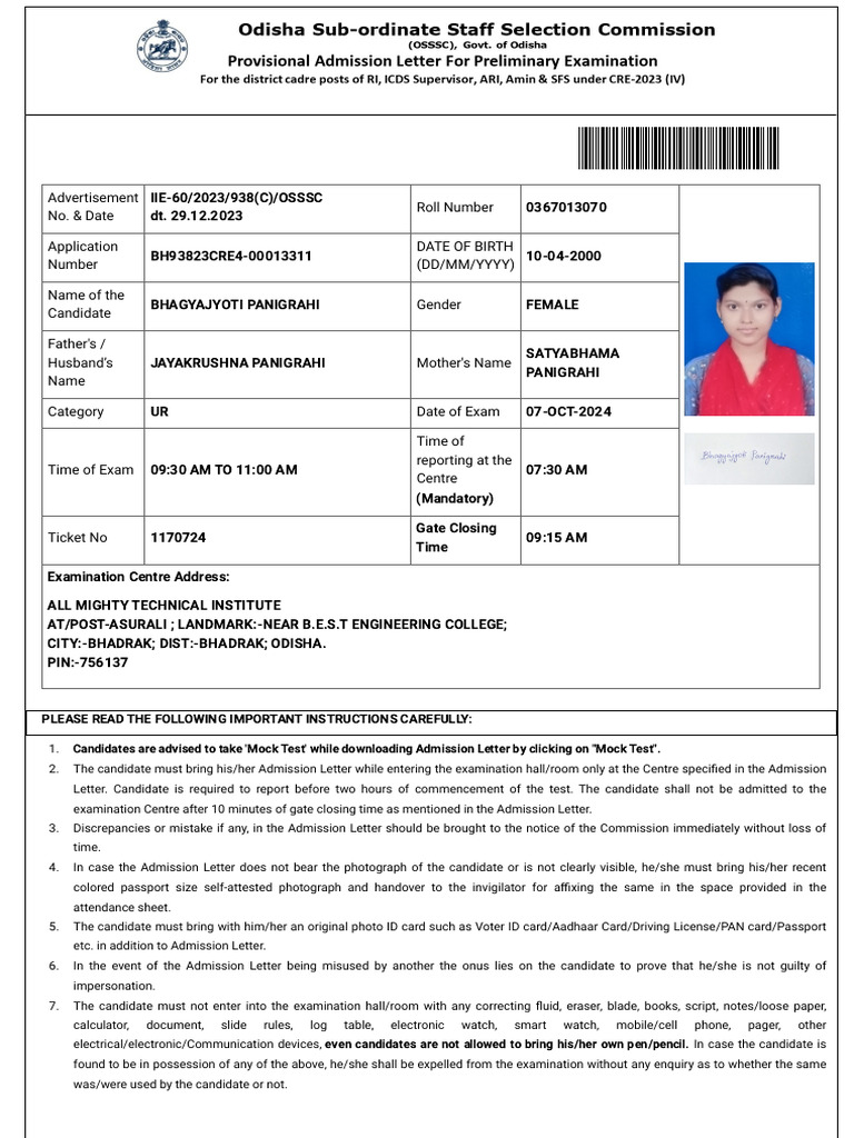 Cre 2023 (Iv) | PDF | Question | Identity Document