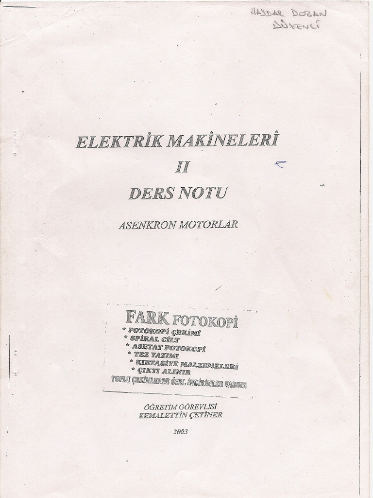 Asenkron Ders NOTU | PDF
