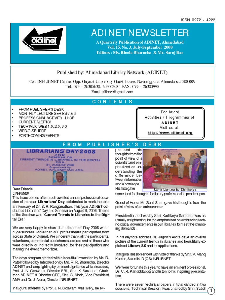 ADINET Newsletter | PDF | Semantic Web | World Wide Web