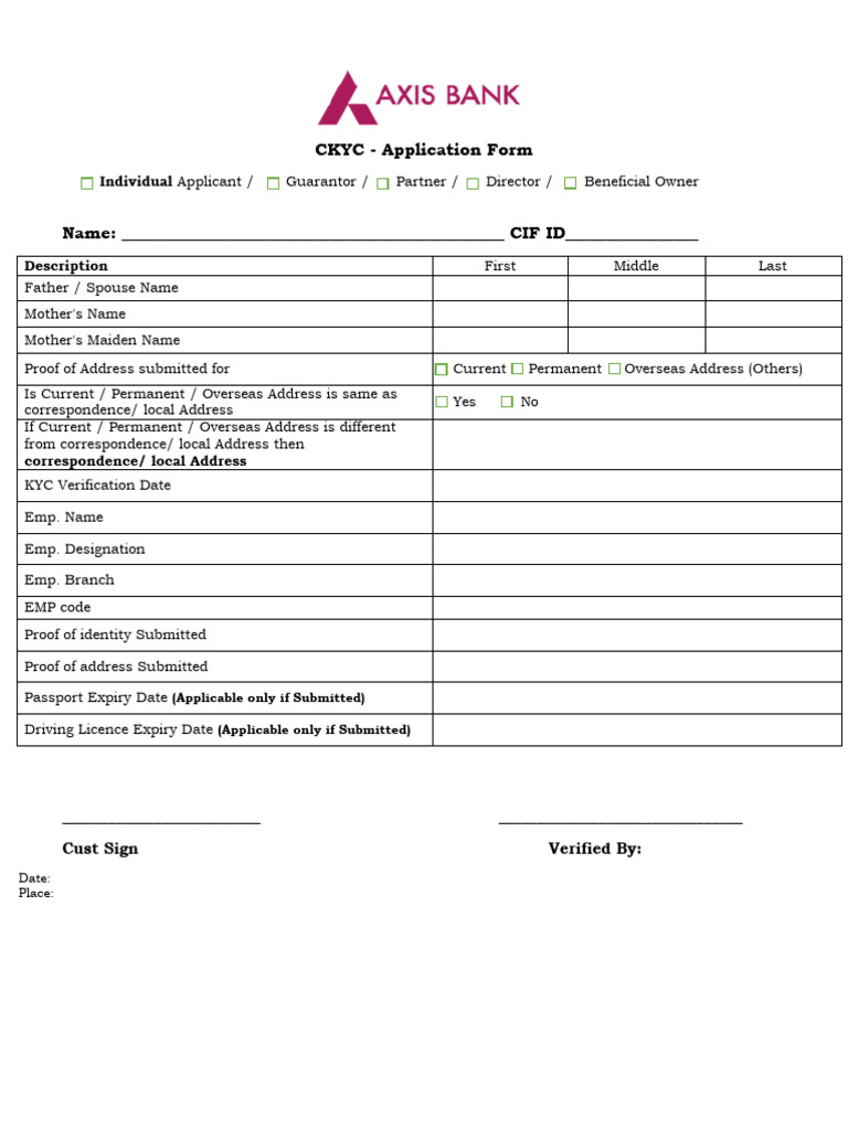 Ckyc Form | PDF | Law