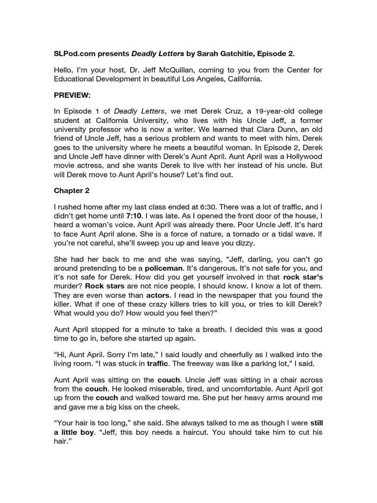 Young Adult Mystery Drama | PDF