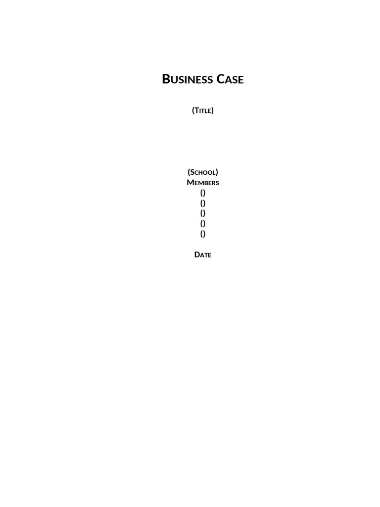 Business Case | PDF | Payroll | Strategic Planning