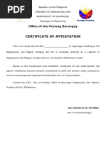 Certificate of Attestation Editable Form | PDF