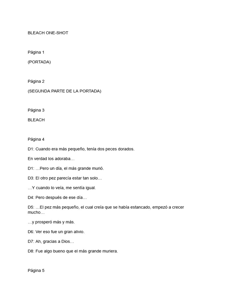 Bleach One-Shot | PDF