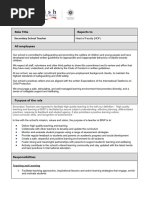 School Prefect Role Description | PDF | Career & Growth