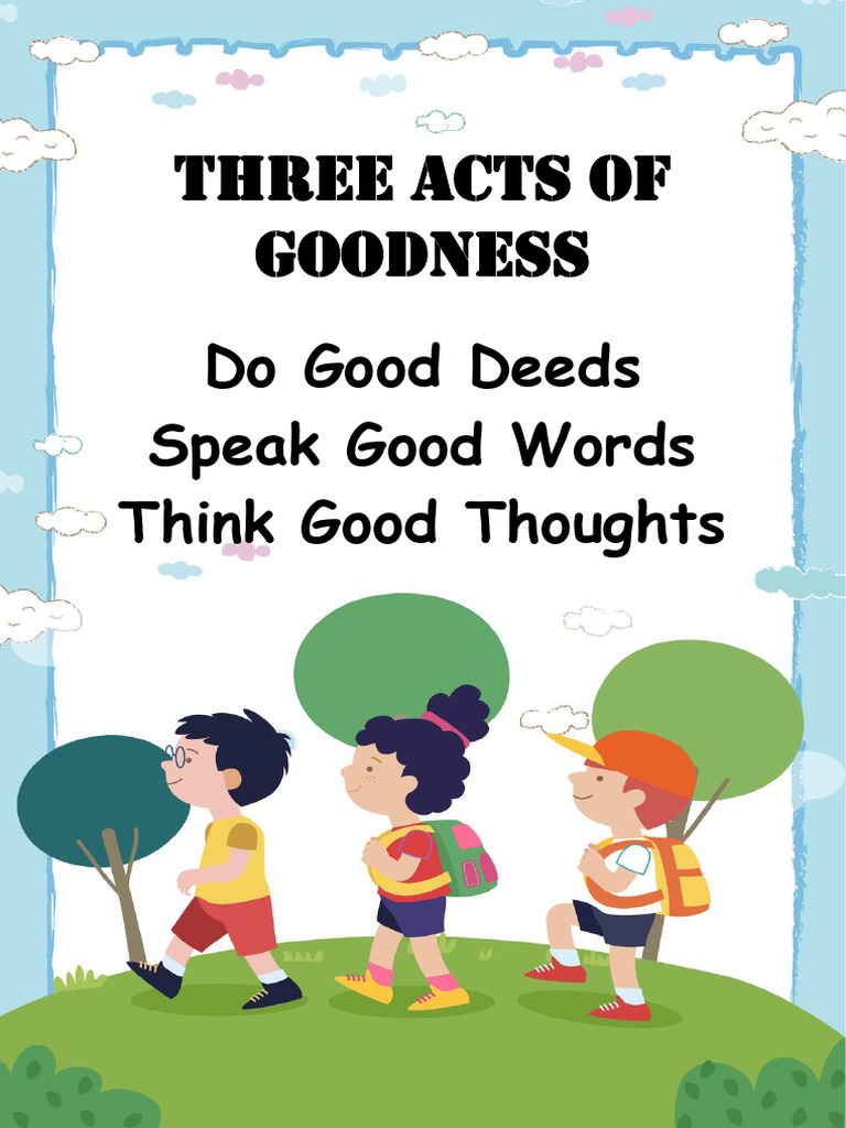 Three Acts of Goodness Explained | PDF