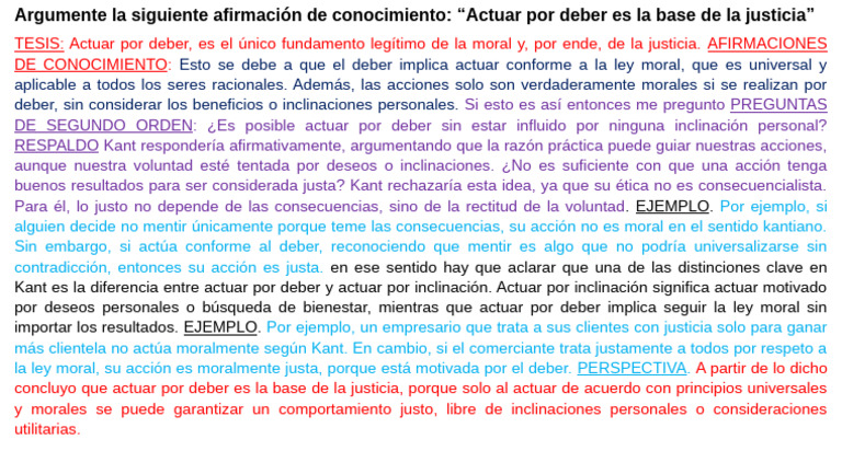 Ejemplo de Argumentación. | PDF | Crecimiento personal y profesional ...