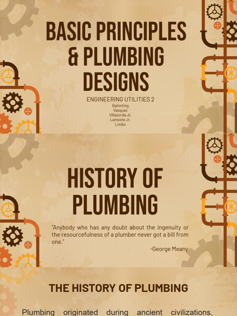 Basic Principles of Plumbing | PDF | Plumbing | Water