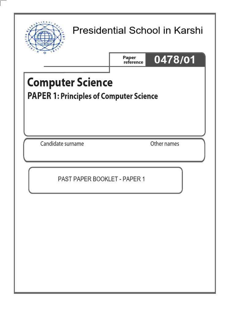 0478 Paper 1 Revision Booklet 2021 24 | PDF | Computer Data Storage ...