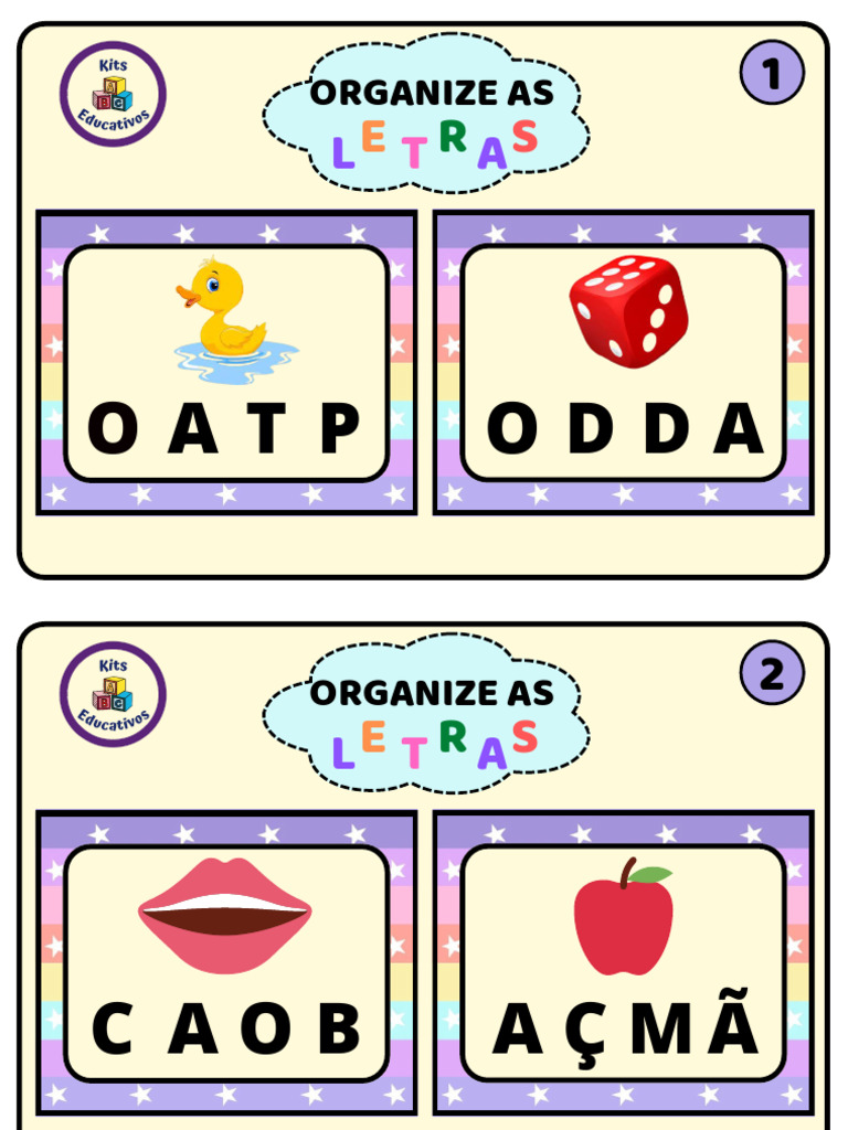 Organize As Letras | PDF