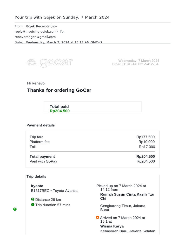 Gojek Wednesday, 7 March 2024 | PDF