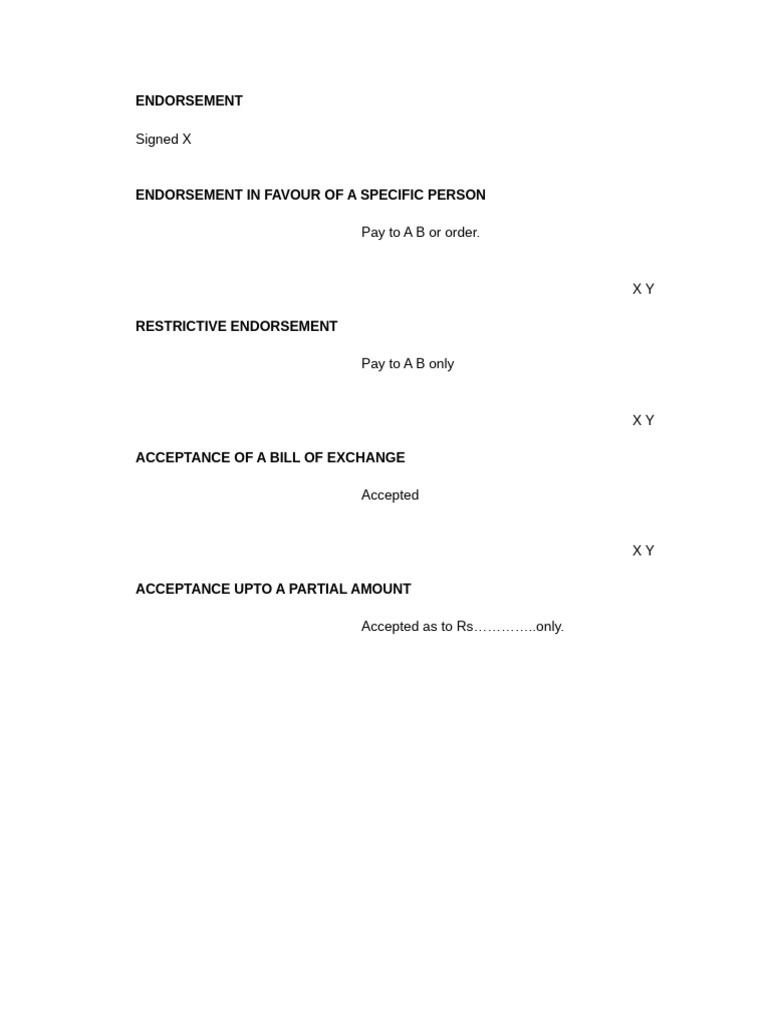 Types of Endorsements Explained | PDF