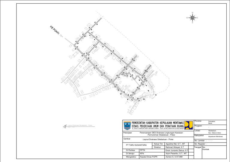 Layout Drainase | PDF | Kajian Bahasa Asing | Griya & Taman