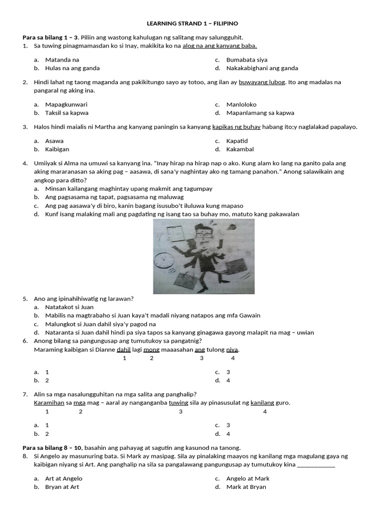 LS 1 - Filipino | PDF