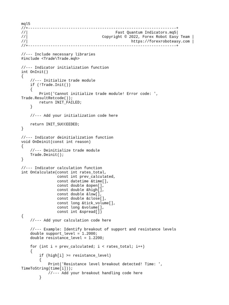 MQL 5 | PDF | Computers