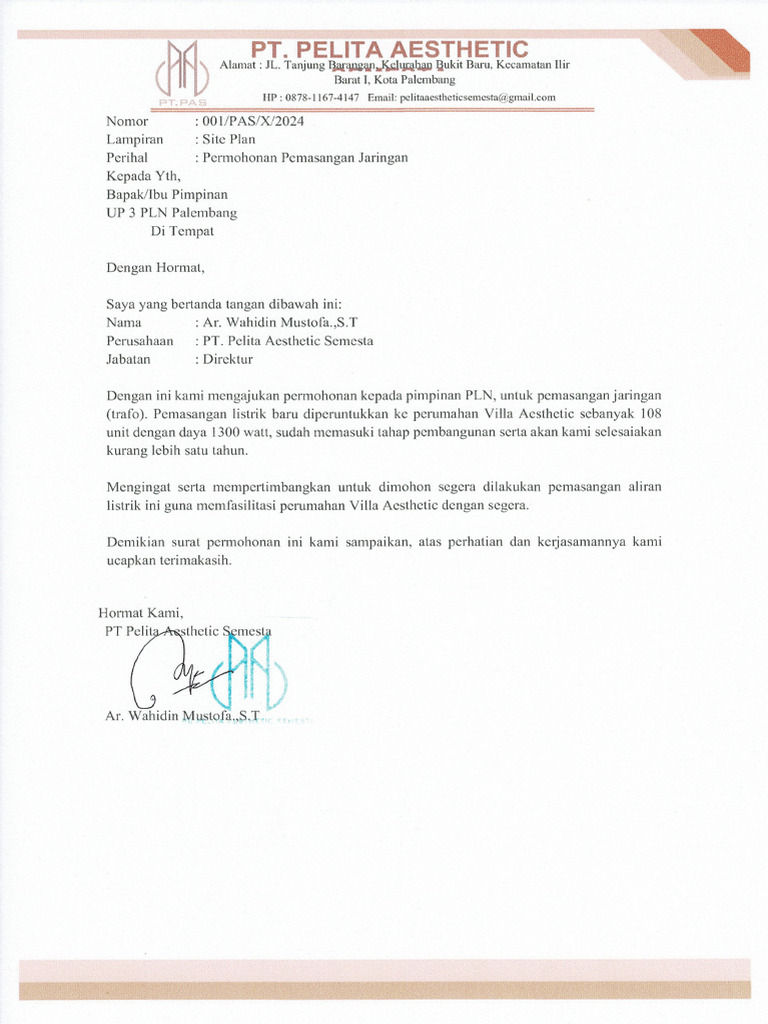 Pengajuan Jaringan PLN | PDF