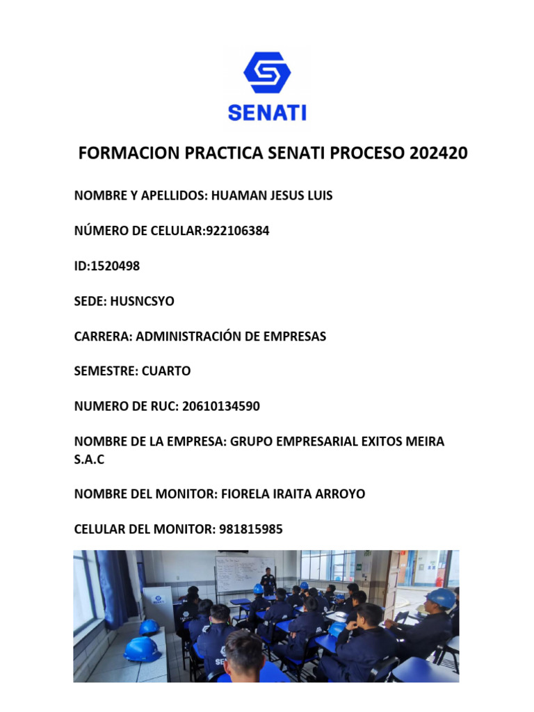 Carta de Presentación Senati | PDF