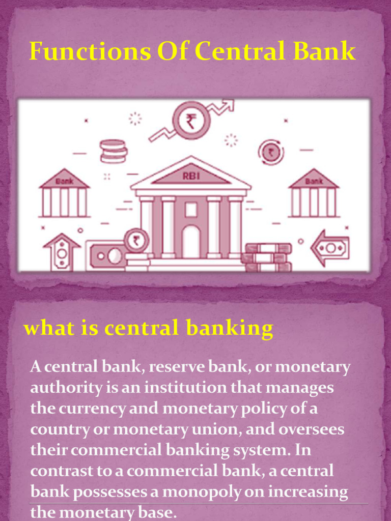 Central Banking Fy Mcom | PDF | Reserve Bank Of India | Central Banks