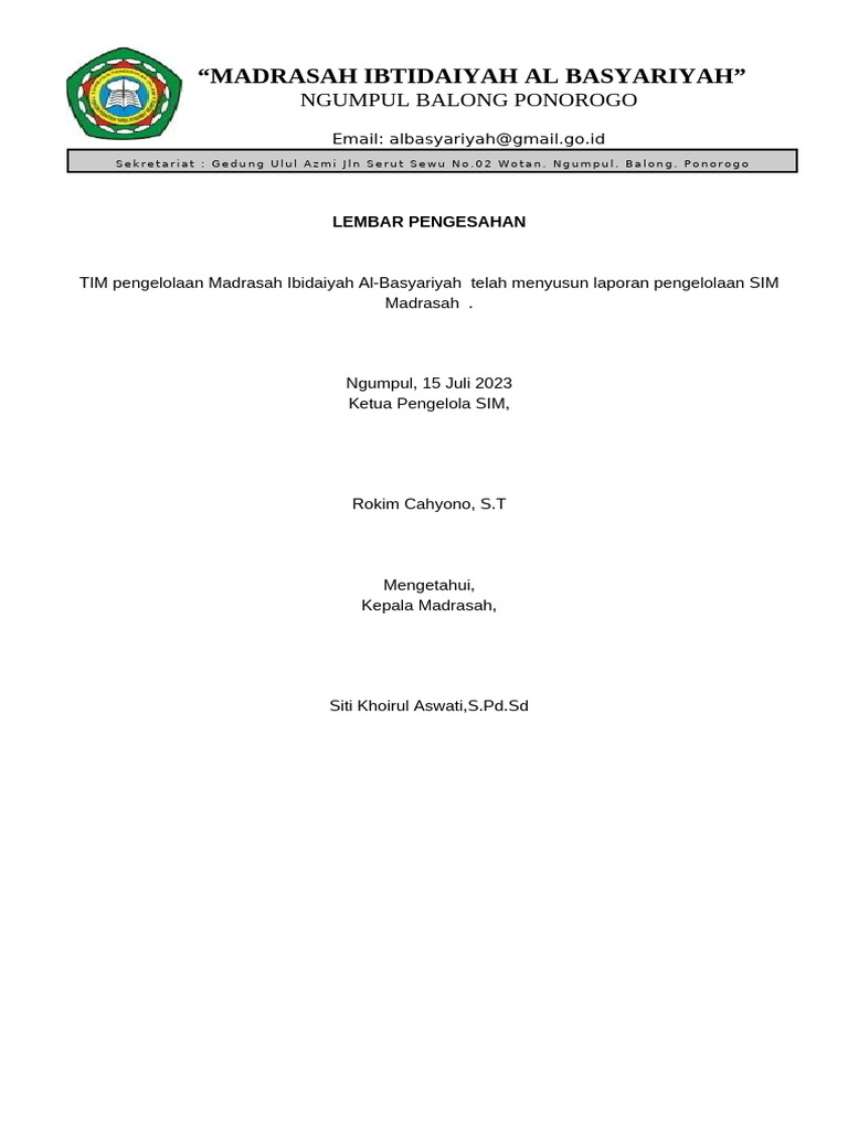 Pengelolaan SIM | PDF