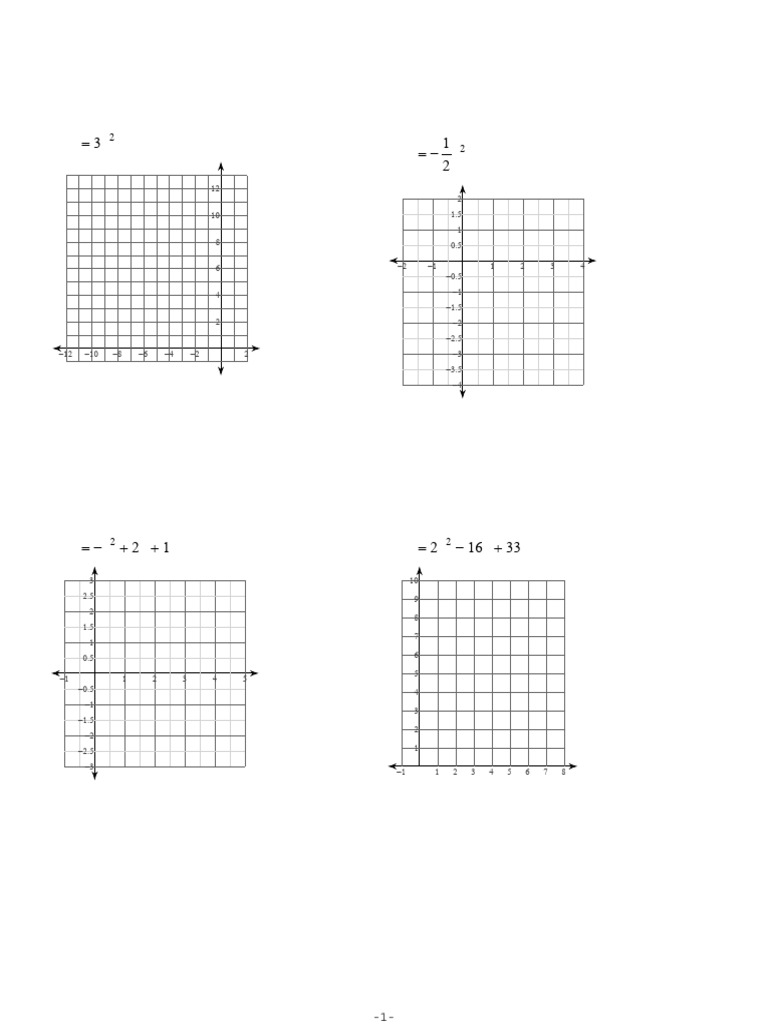 Graphing Quadratic Functions Worksheet | PDF | Mathematical Analysis | Mathematical Relations