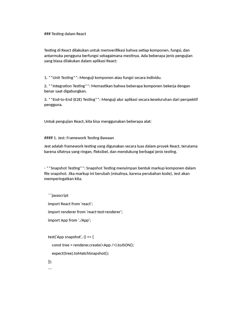 Pengenalan ReactJS 05 | PDF