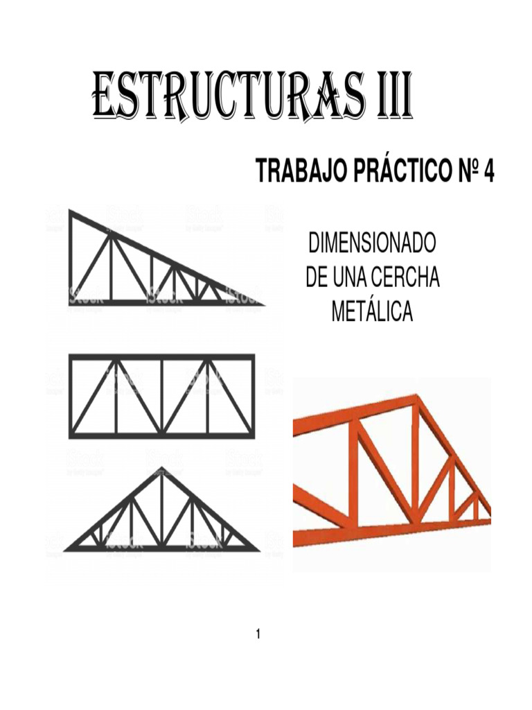 CERCHA METÁLICA Primera Parte | PDF | Ingeniería estructural