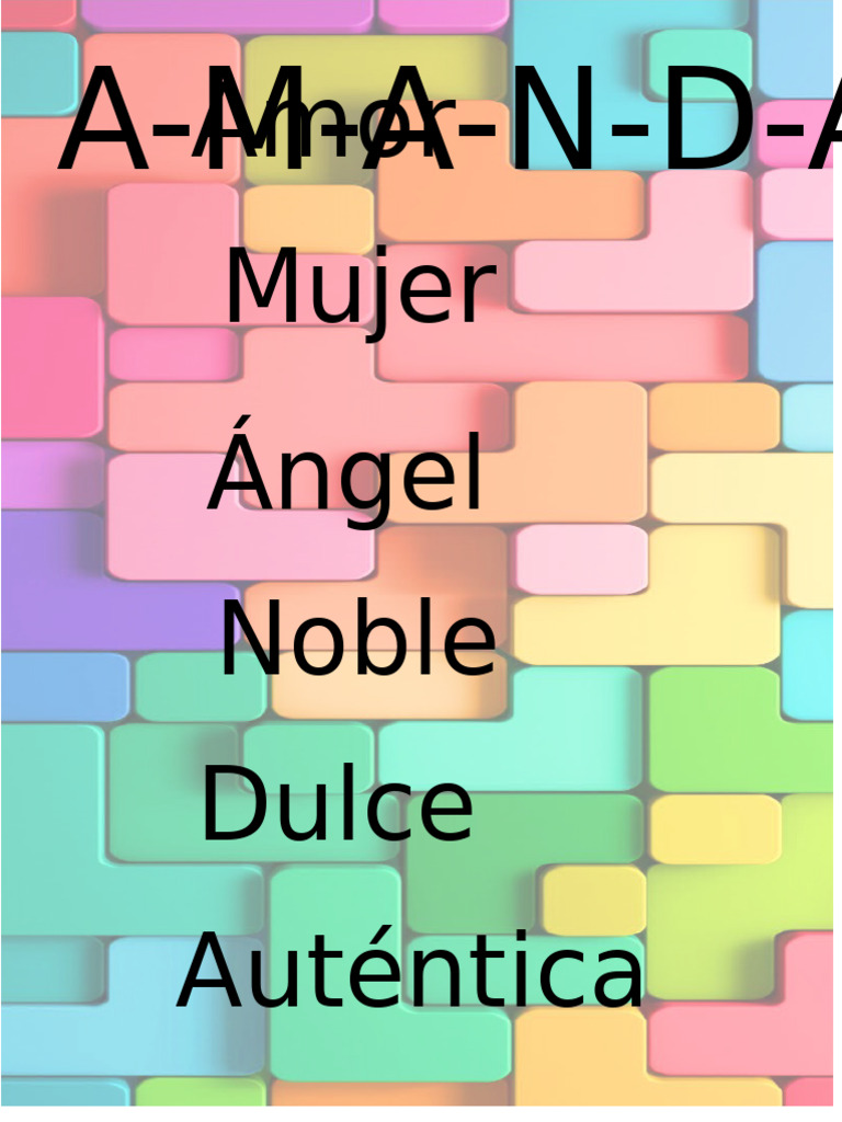 Acrostico Amanda | PDF