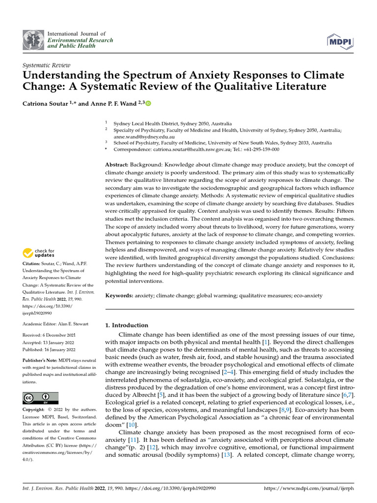 Understanding The Spectrum of Anxiety Responses To | PDF | Anxiety ...