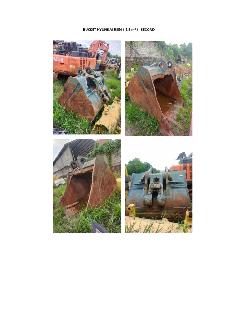 Bucket Hyundai r850 | PDF
