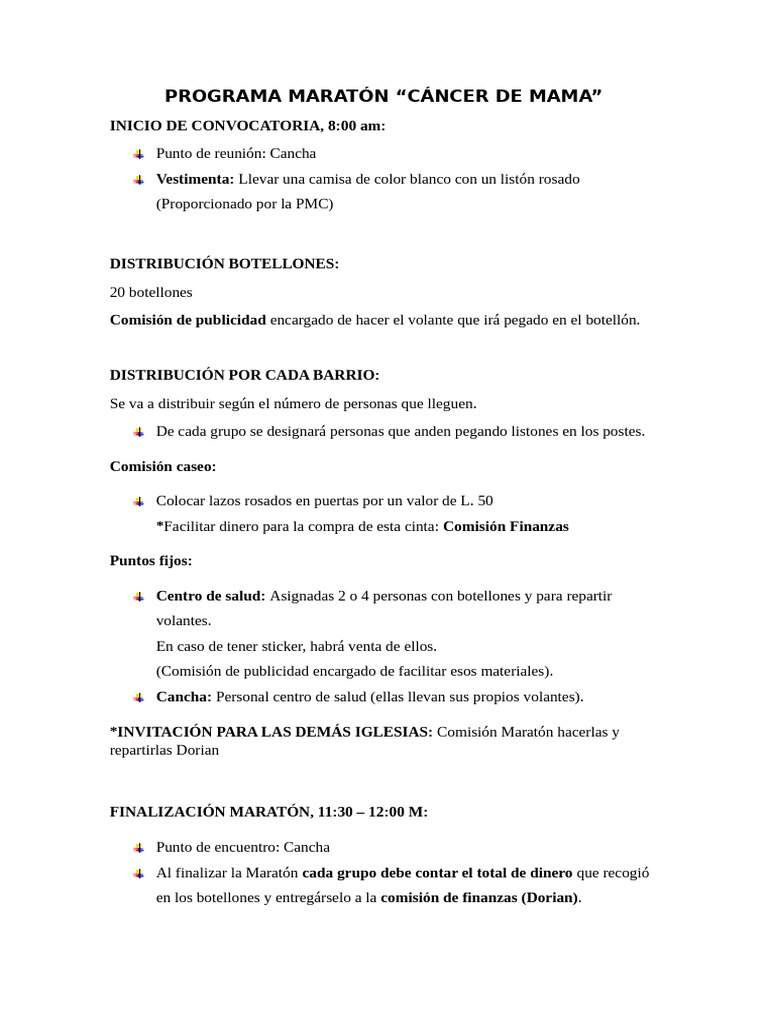 Programa Maratón | PDF