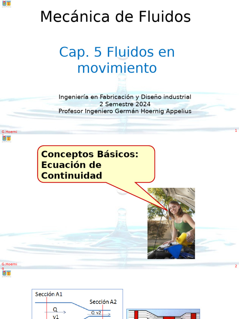 Cap.5 Fluidos en Movimiento | PDF | Gases | Ingeniería mecánica