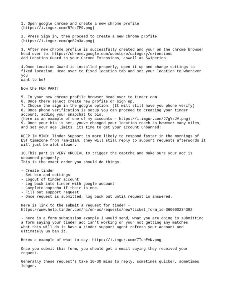 Manual Tinder Method 1 1 | PDF | Tinder (App) | Online Services