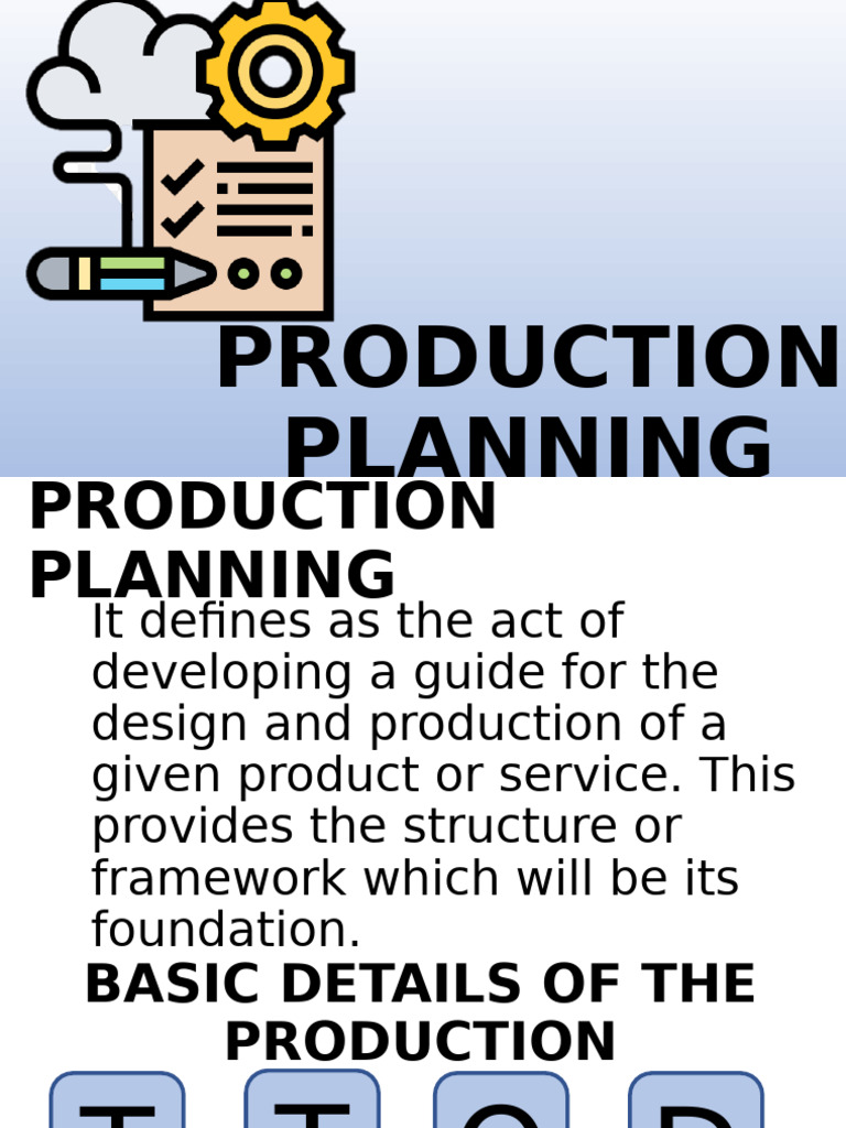Ppt.12 Production Planning | PDF | Business | Art