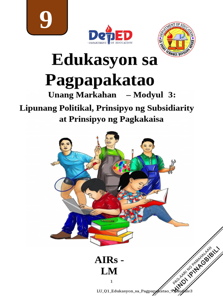 Q1 EsP 9 Module 3 | PDF