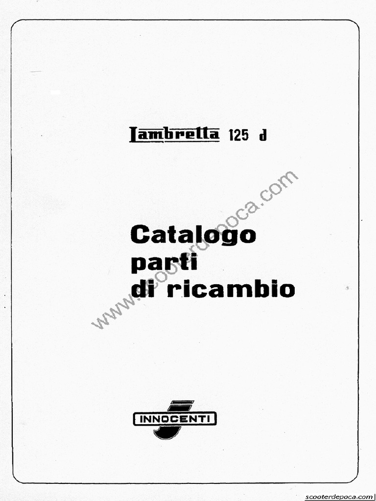 Lambretta 125D Despiece | PDF