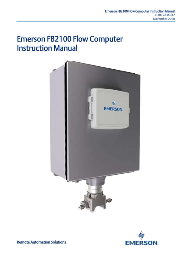 Emerson Fb2100 Flow Computer Instruction Manual en 586726 | PDF ...