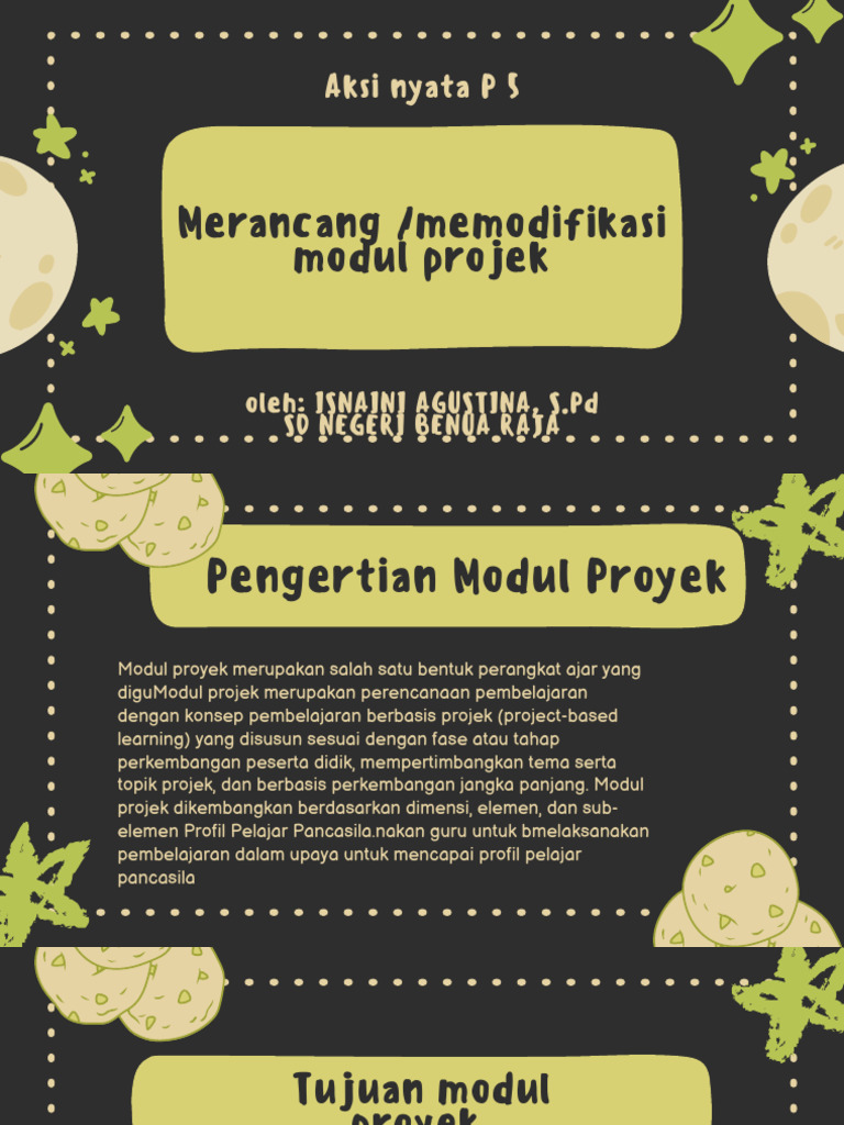 Merancang Memodifikasi Modul Projek | PDF