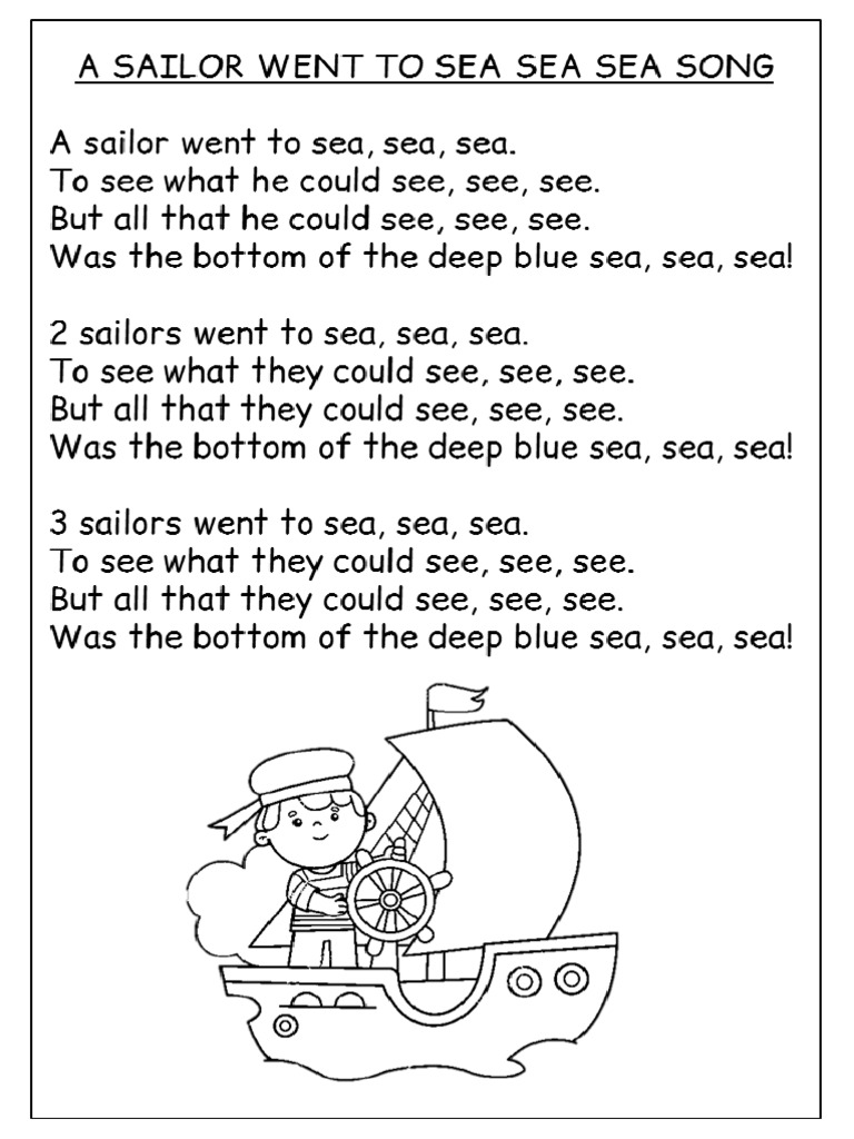 a sailor went to sea song | PDF