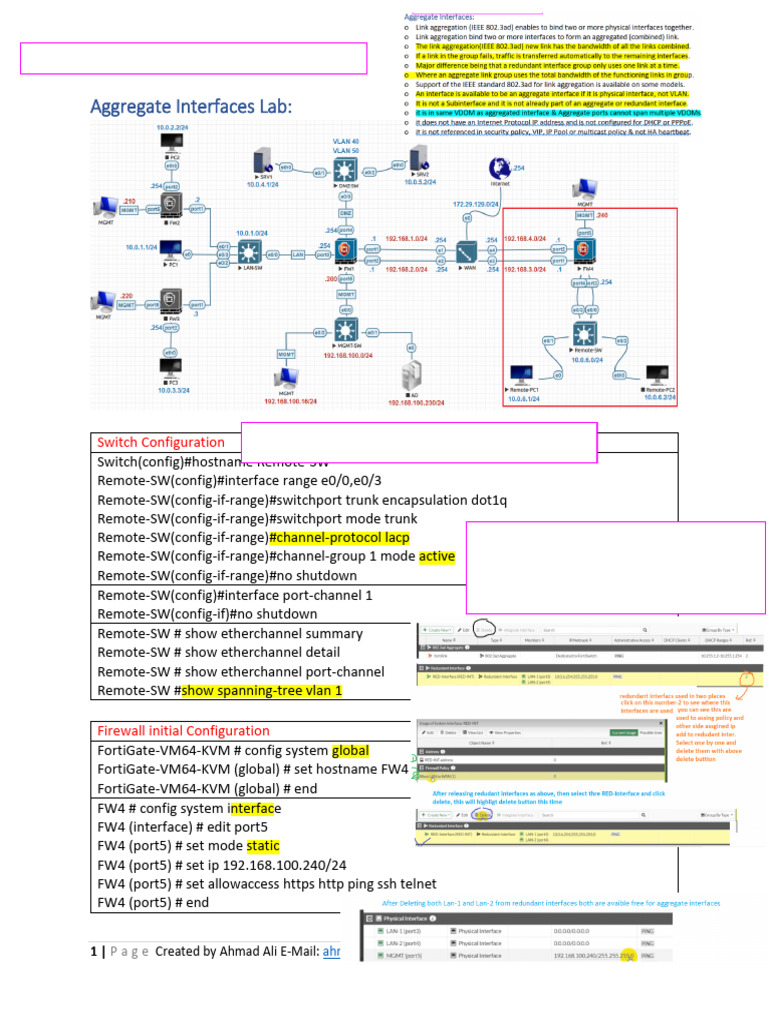 Switch & Firewall Configuration Guide | PDF | Ip Address | Domain Name ...