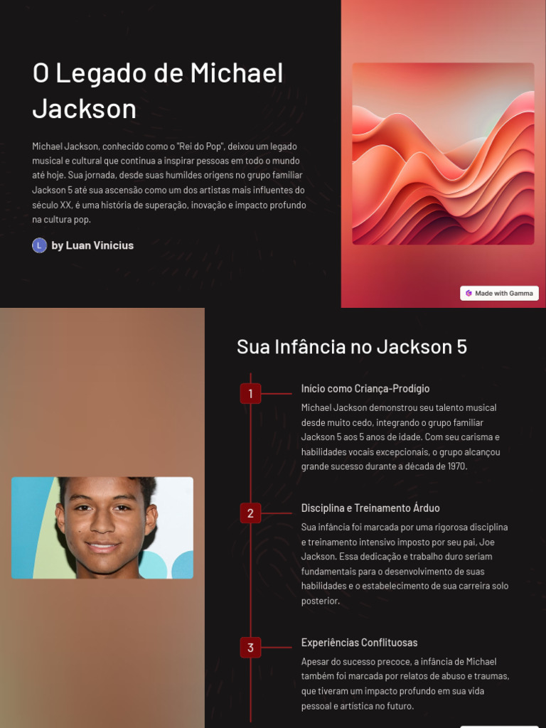 Legado Musical de Michael Jackson | PDF | Michael Jackson