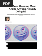 Gooning 101: A Guide to Healthy Practices | PDF