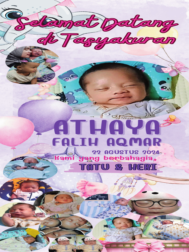 ATHAYA Aqiqah 60x160cm Cetak | PDF