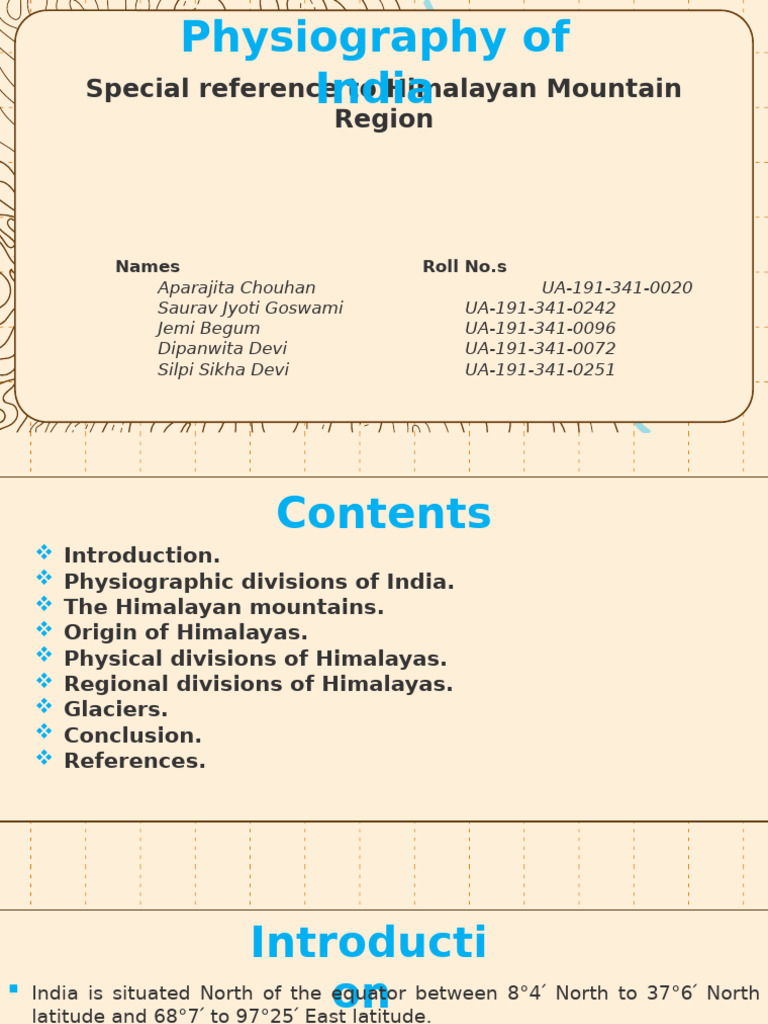 Physiography of India | PDF | Himalayas | Plate Tectonics