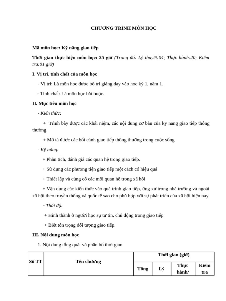 MH35-Kỹ Năng Giao Tiếp | PDF