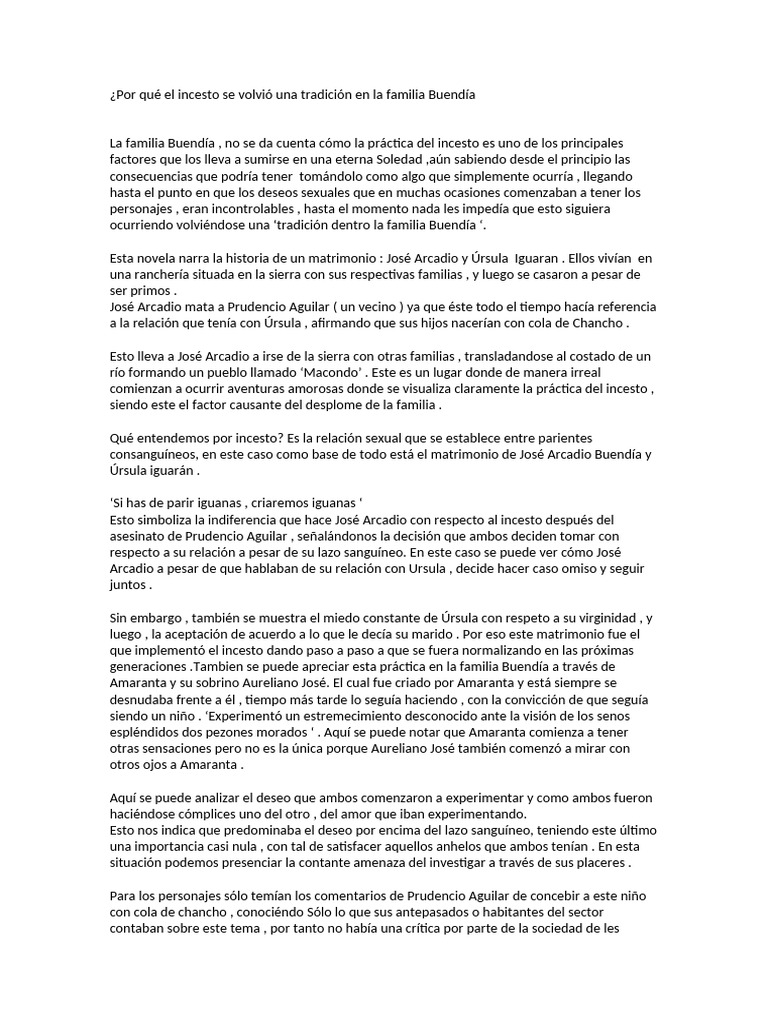 Documento | PDF | Incesto
