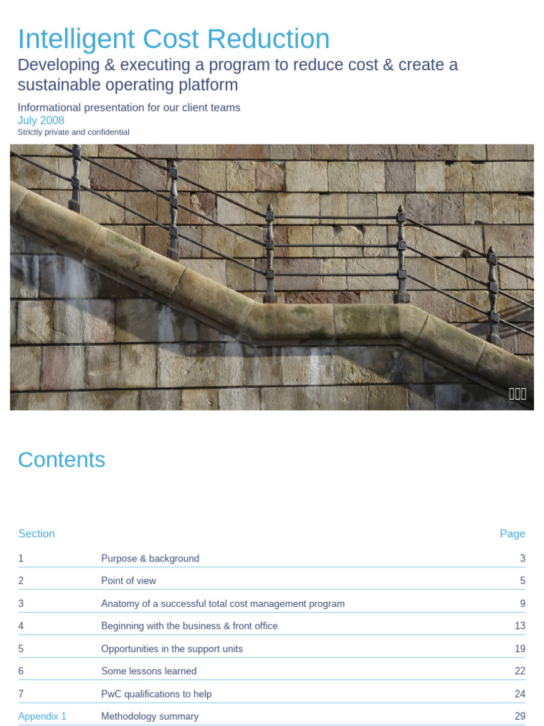 Revised Intelligent Cost Reduction | PDF | Mergers And Acquisitions | Investing