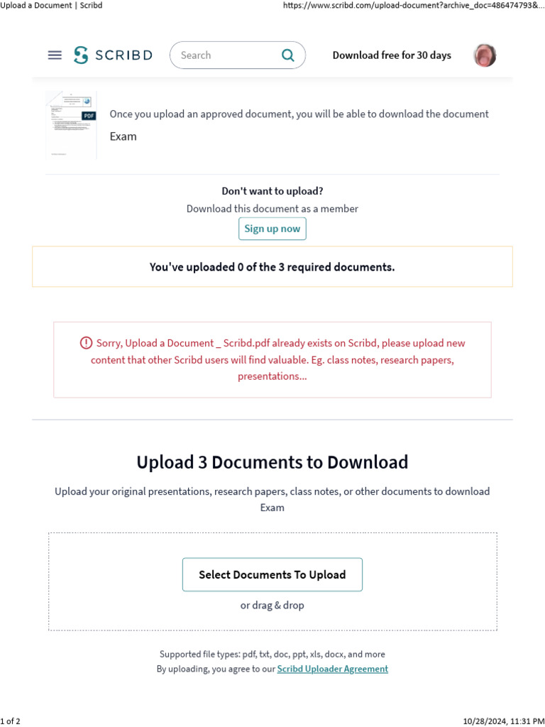Upload A Document - Aa | PDF