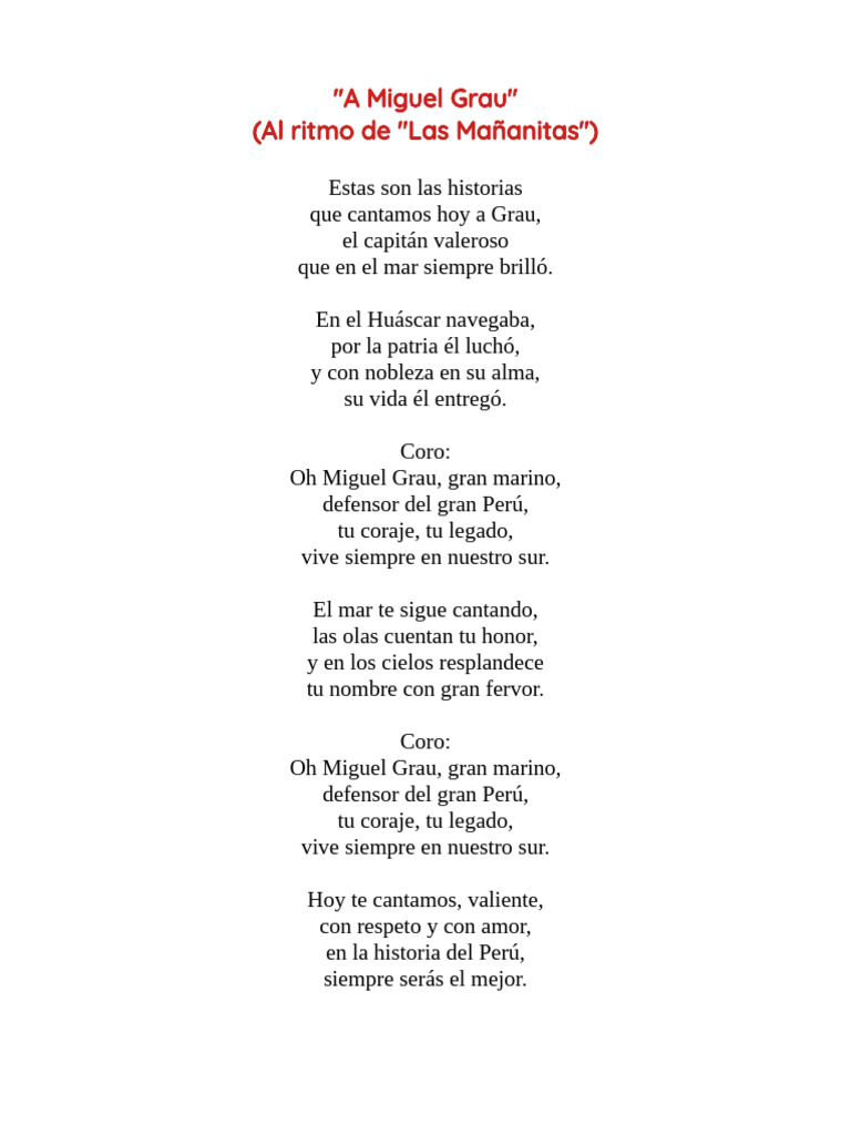 Cancion A Grau | PDF